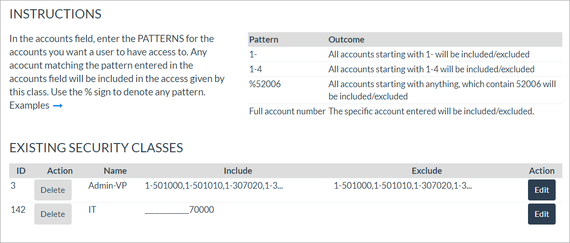Defining Security Classes
